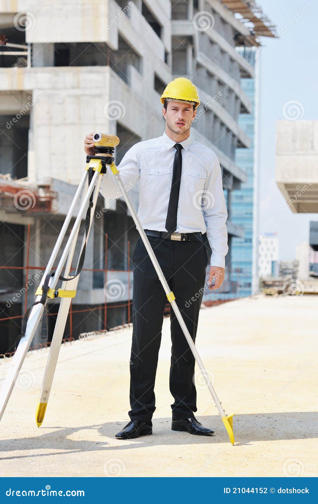 Architect on Construction Site Stock Photo - Image of construction ...