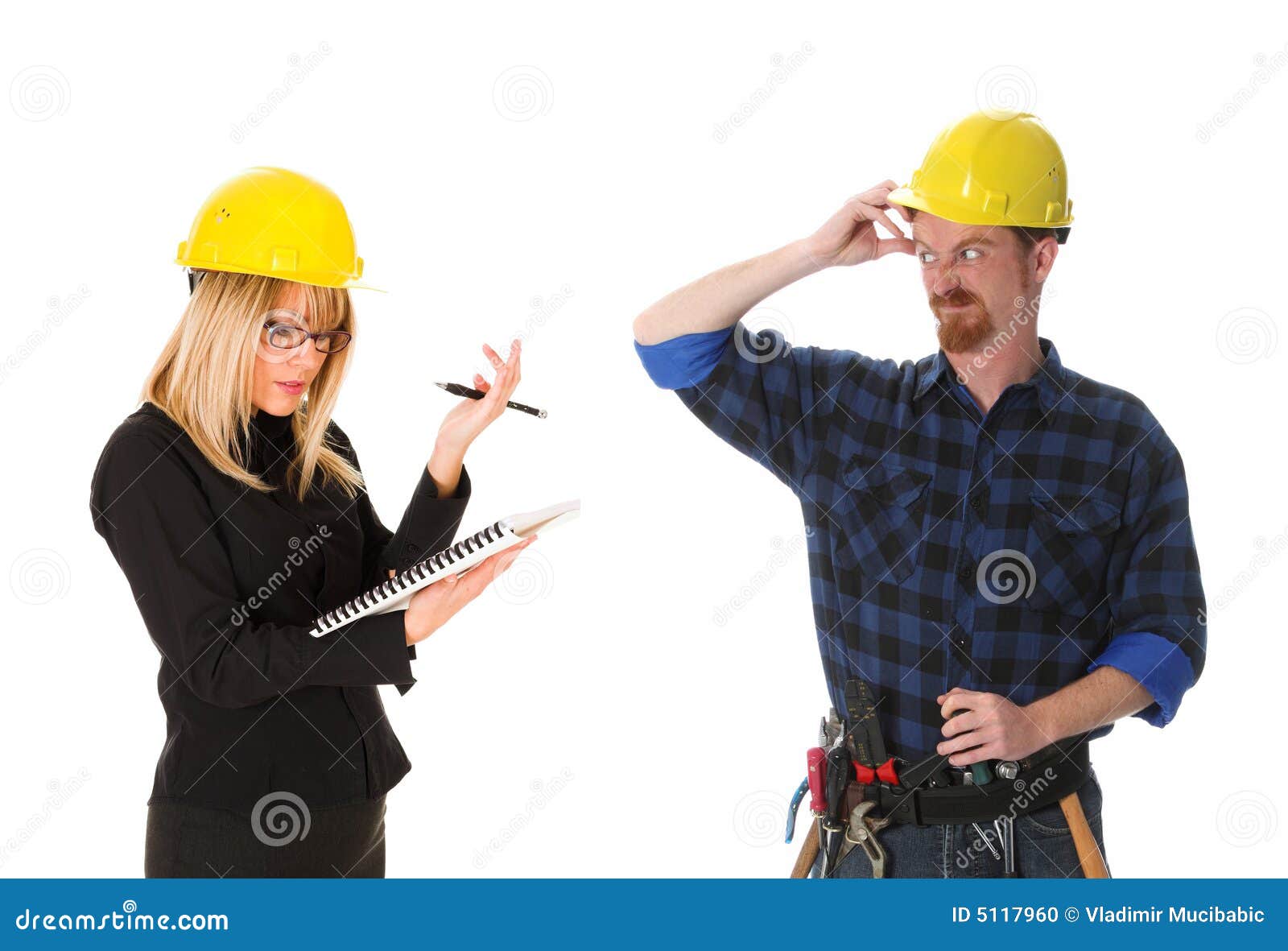 Architect And Construction Worker Picture. Image: 5117960