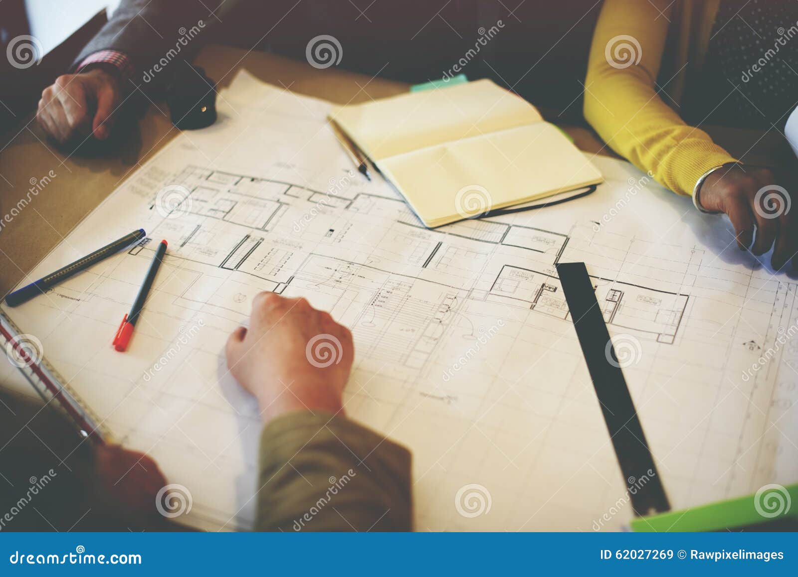 Architect Design Project Meeting Discussion Concept Stock Image - Image ...