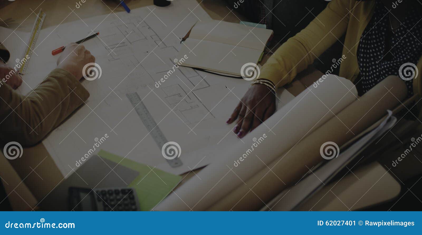 Architect Design Project Meeting Discussion Concept Stock Image - Image ...