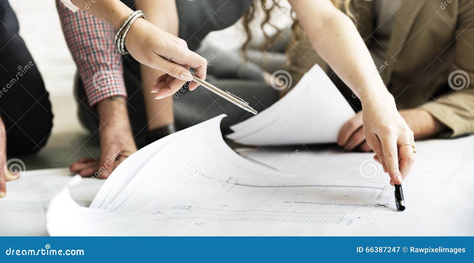 Architect Design Project Meeting Discussion Concept Stock Image - Image ...