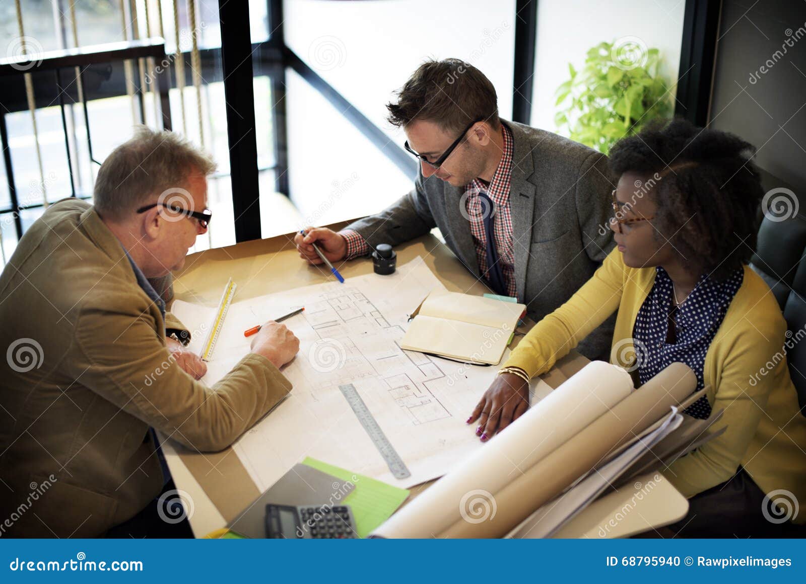 Architect Design Project Meeting Discussion Concept Stock Photo - Image ...