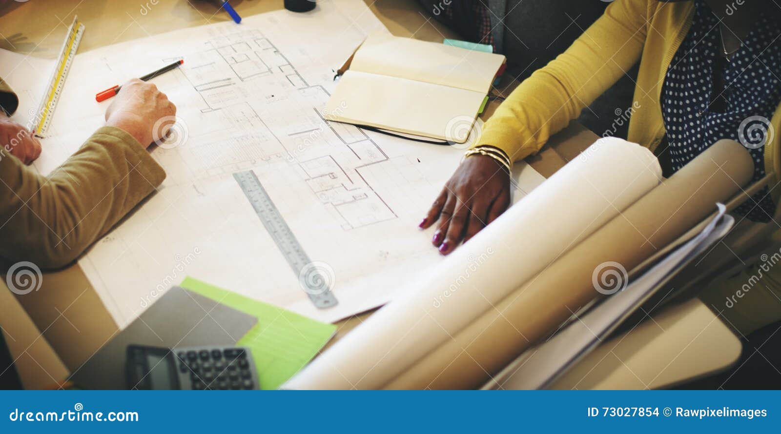 Architect Design Project Meeting Discussion Concept Stock Photo - Image ...