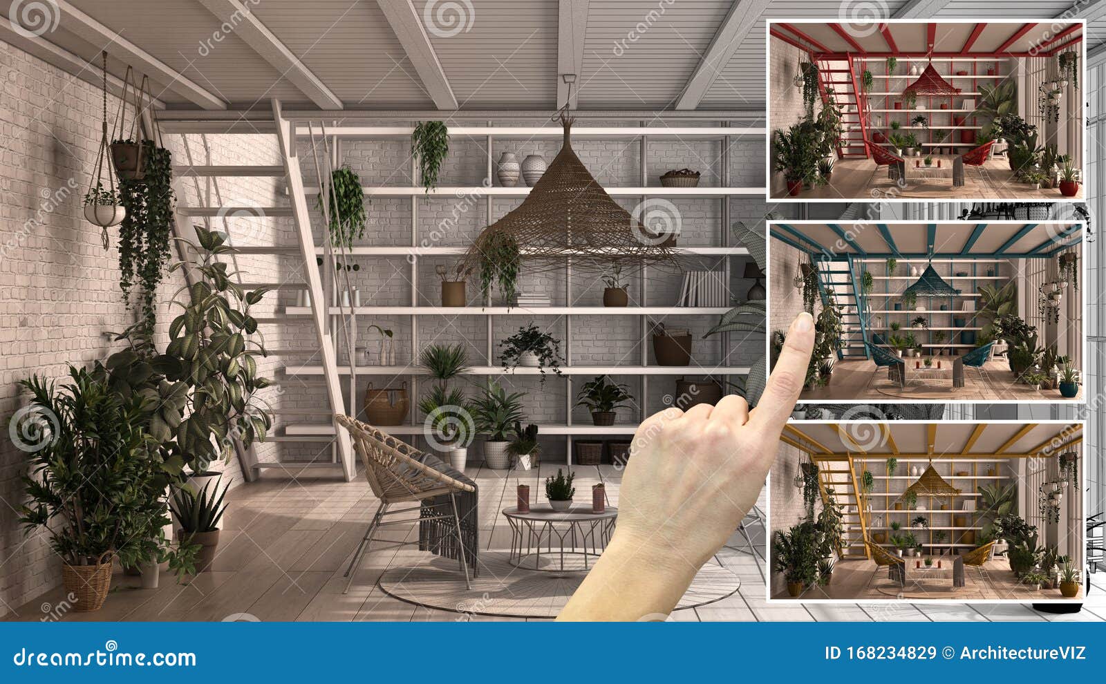 Architect Designer Concept, Hand Showing Modern Conservatory Colors in ...