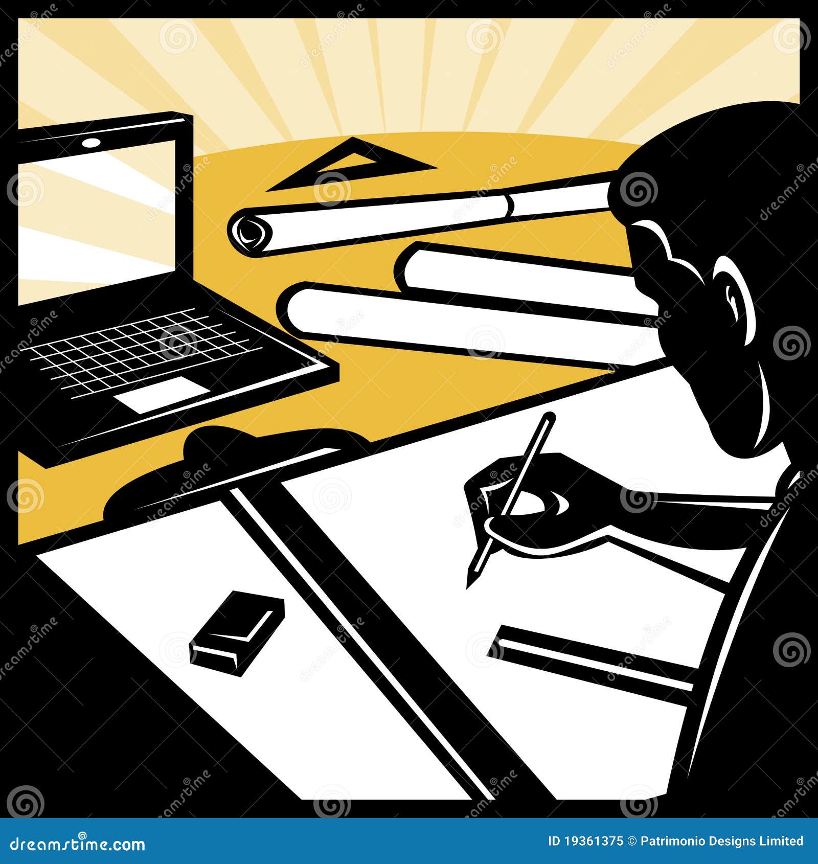 Architect Draftsman Draughtsman Stock Illustration - Illustration of ... Architect Draftsman Draughtsman Stock Illustration - Illustration of ...