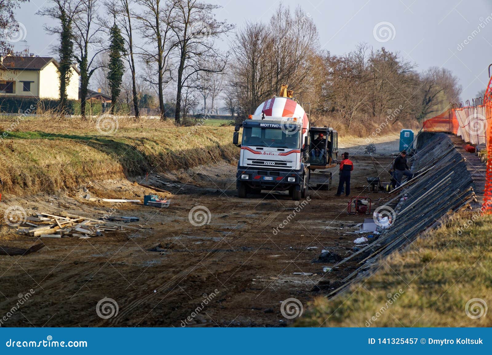 Architect or Engineer at Construction Site. Work in Progress Editorial ...
