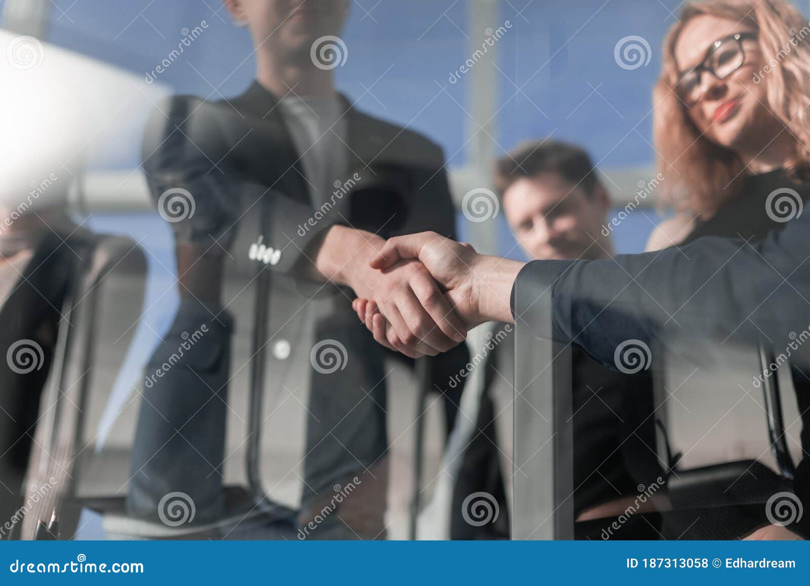 Architect and Engineer Construction Workers Shaking Hands Stock Photo ...