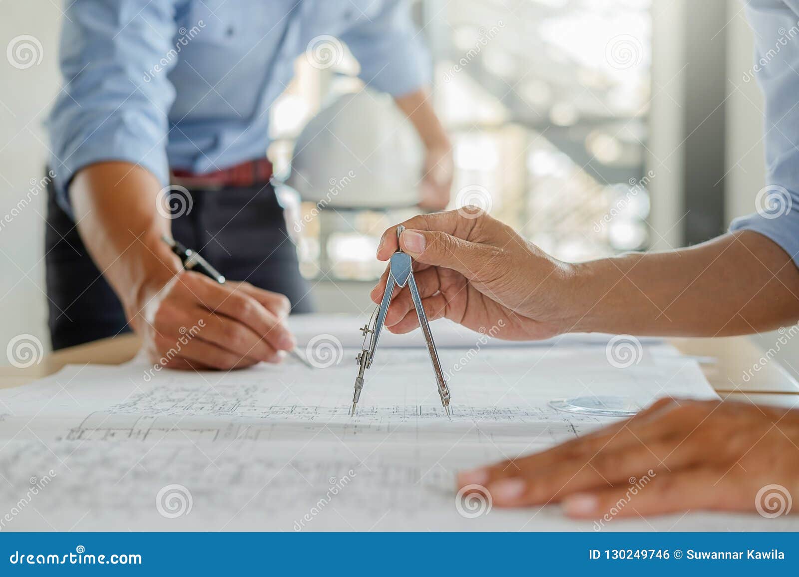 Architect, Engineer Concept, Represents The Working Style Of Architects ...