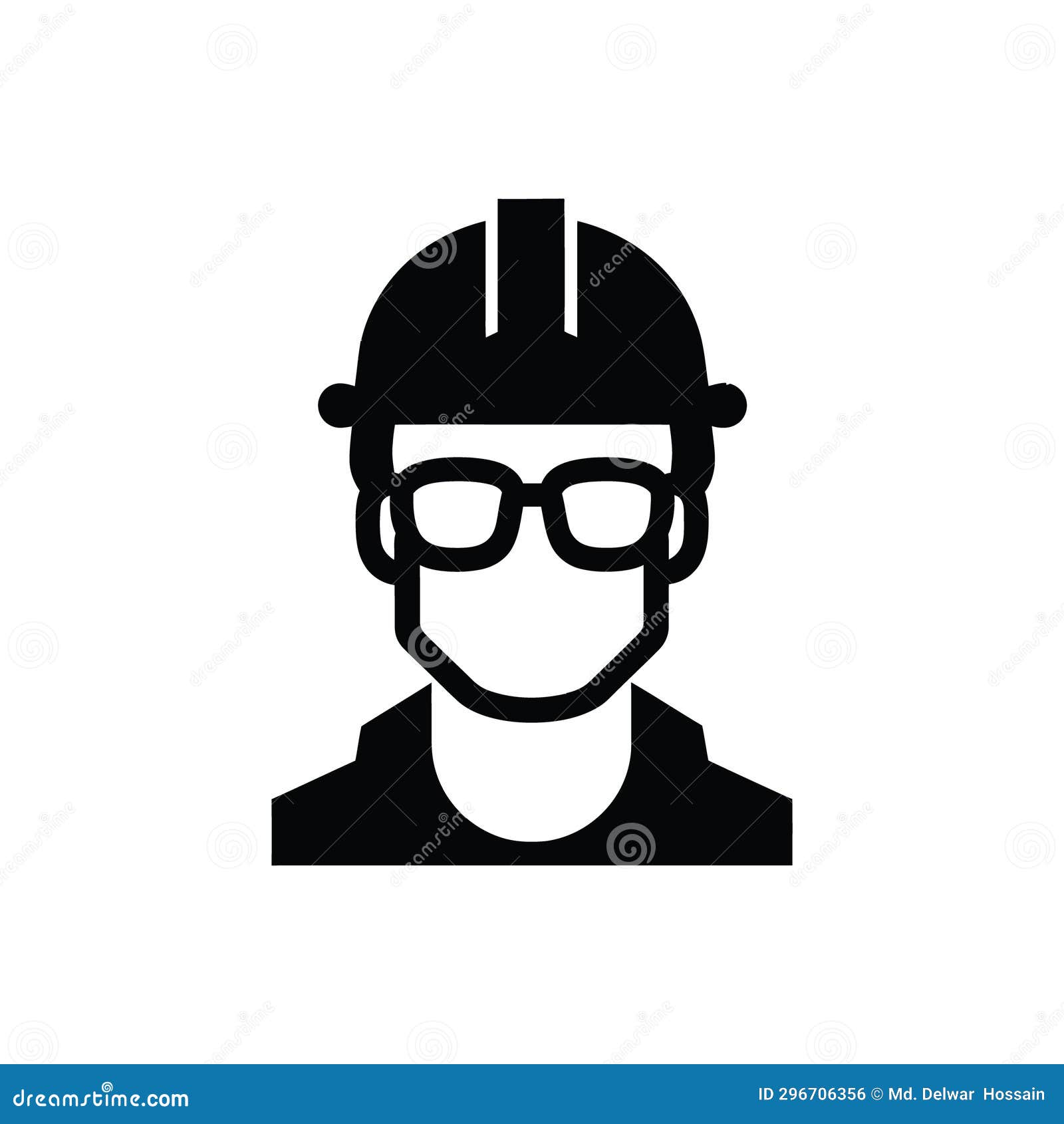 Architect engineer Icon stock vector. Illustration of symbol - 296706356