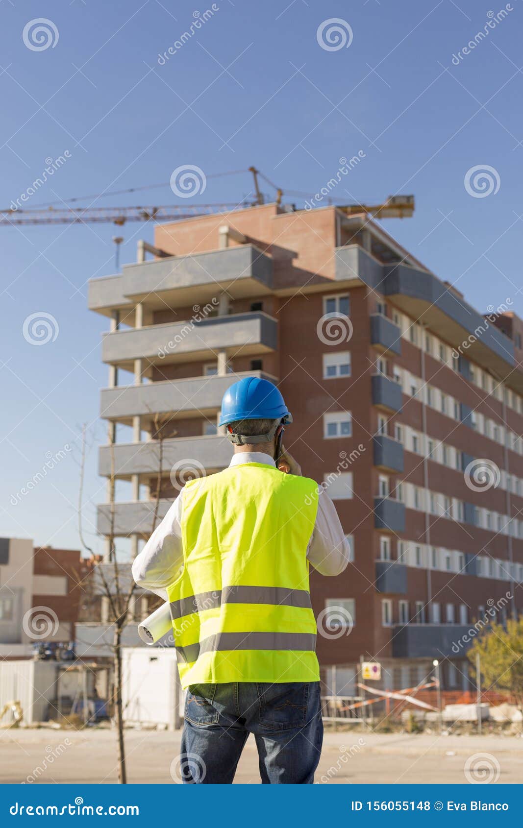 Earthwork Concept. Earthwork Operator At Excavator. Man Climb On Digger ...