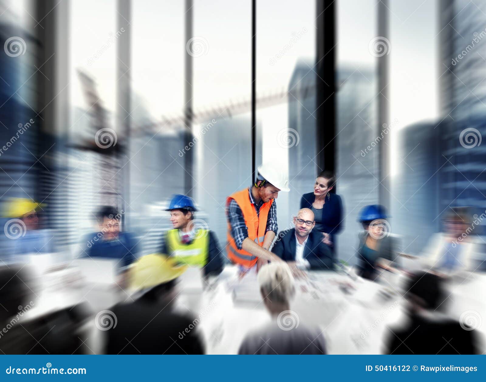 Architect Engineer Working Office Meeting Design Concept Stock Photo ...