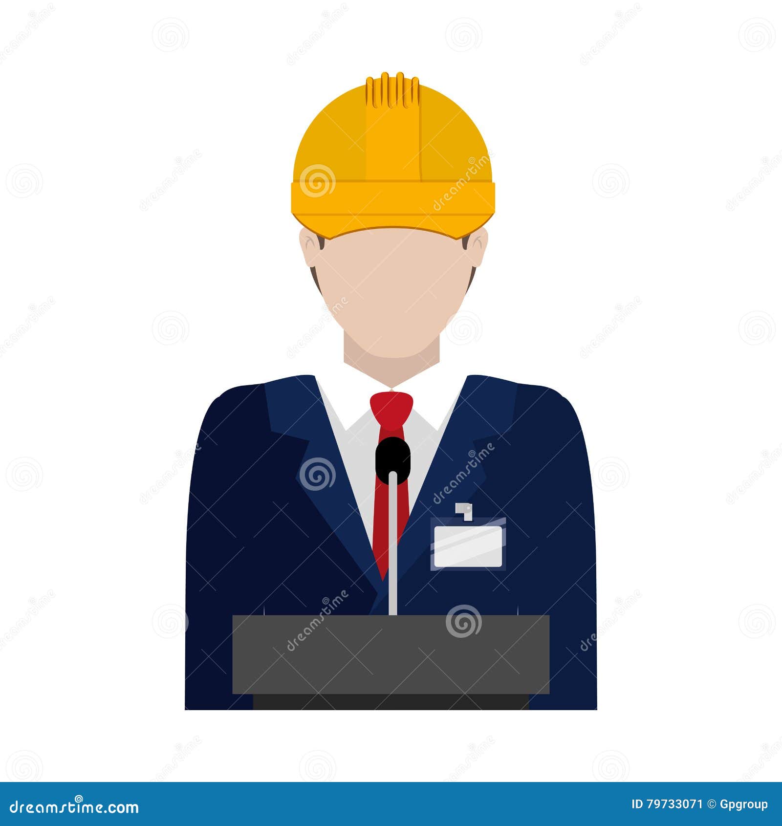 Architect in Formal Wear with Microphone Stock Vector - Illustration of ... Architect in Formal Wear with Microphone Stock Vector - Illustration of ...