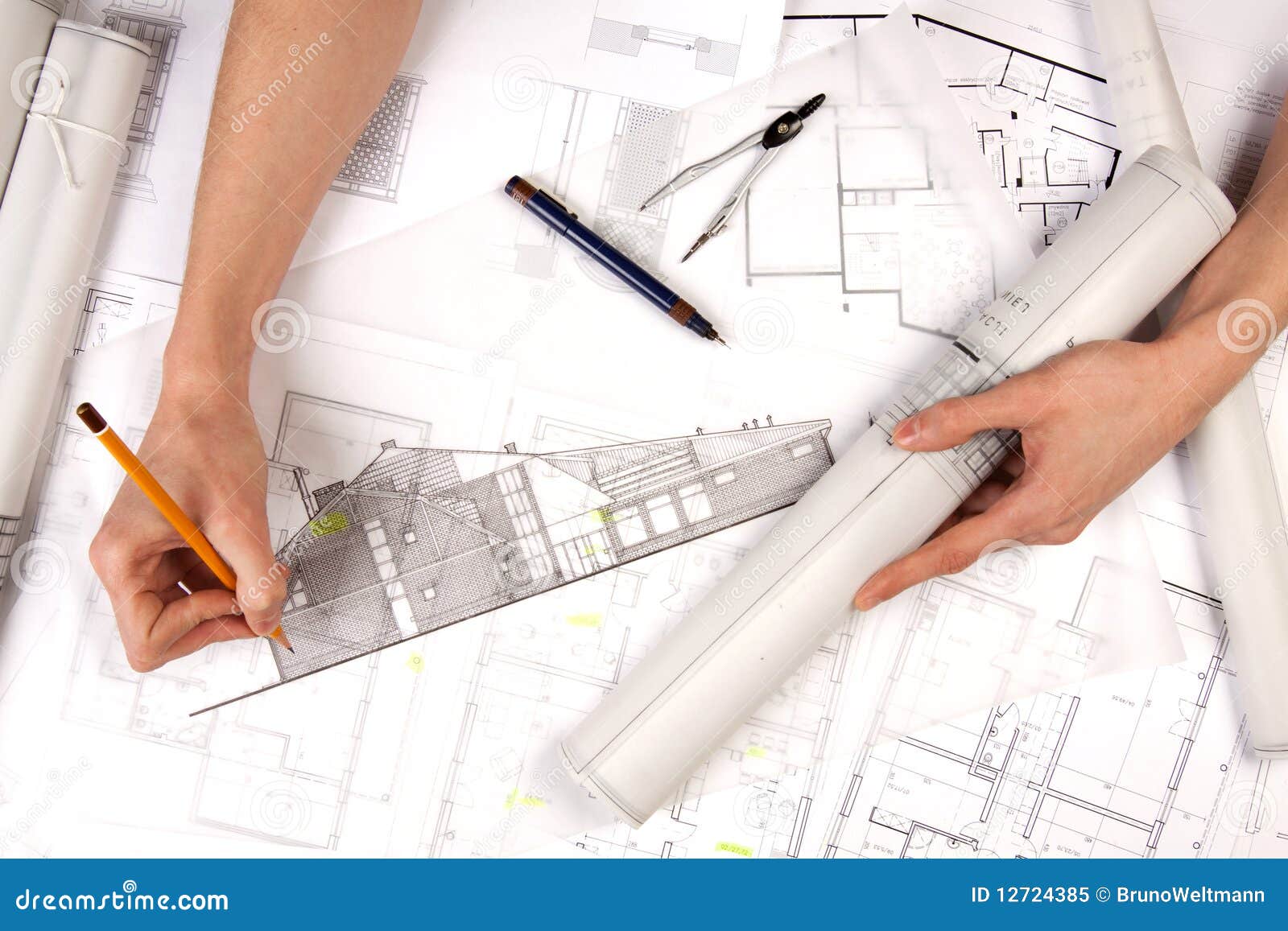 Architect Hands stock image. Image of crash, frame, colours - 12724385