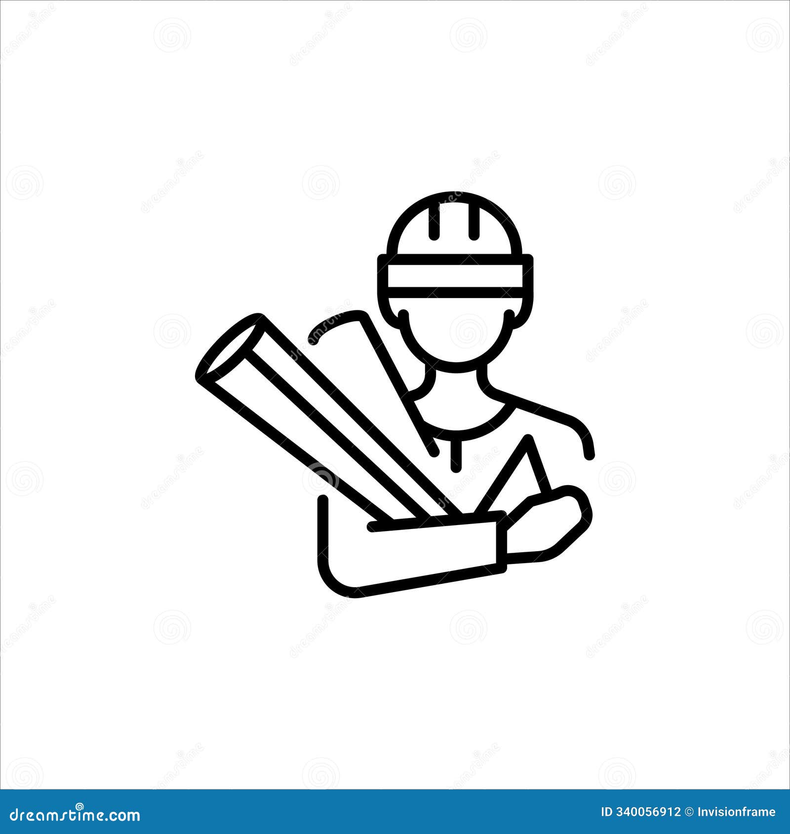 Architect icon stock illustration. Illustration of factory - 340056912
