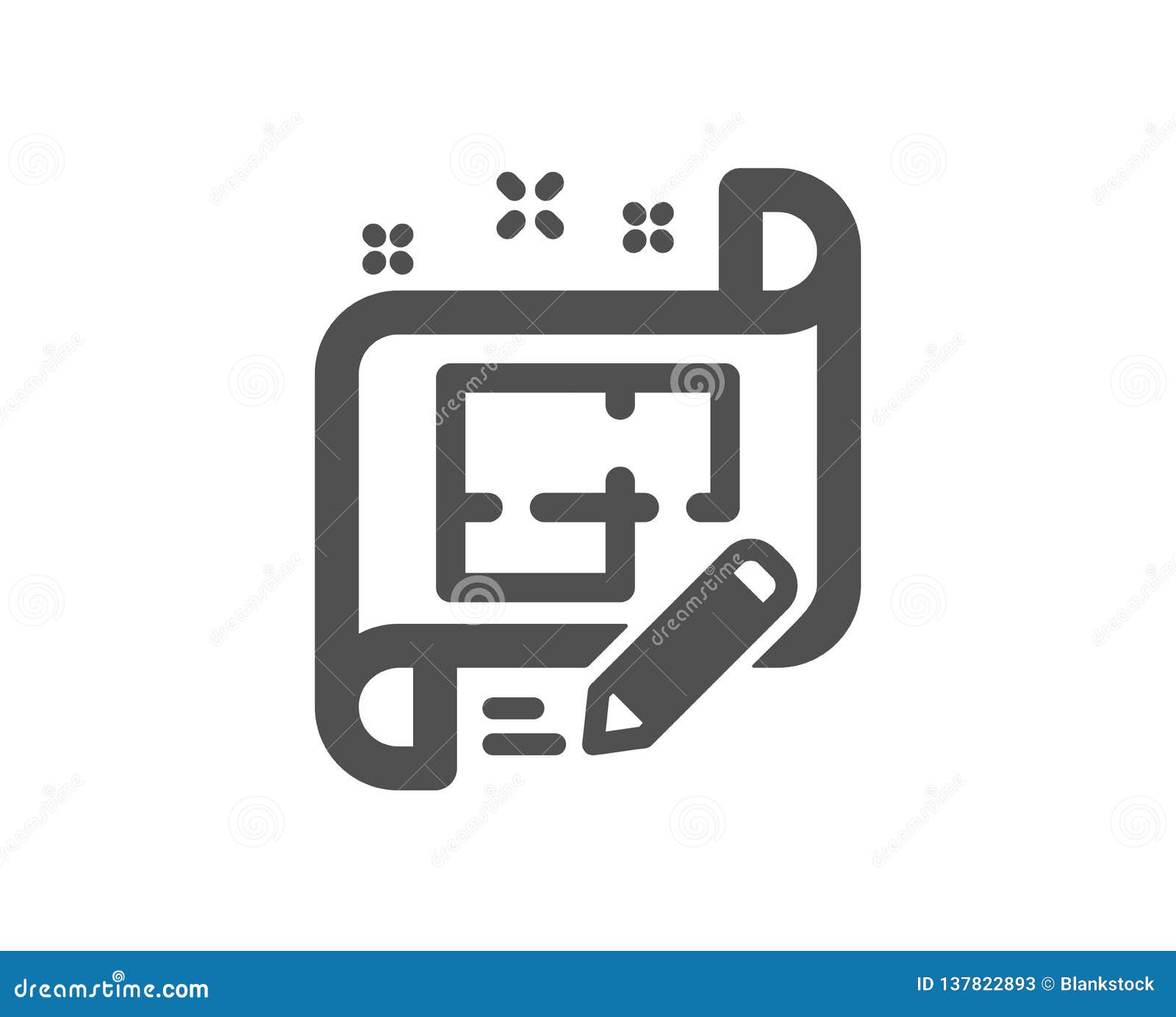 Architect Icon. Engineering Plan Sign. Vector Stock Vector ...