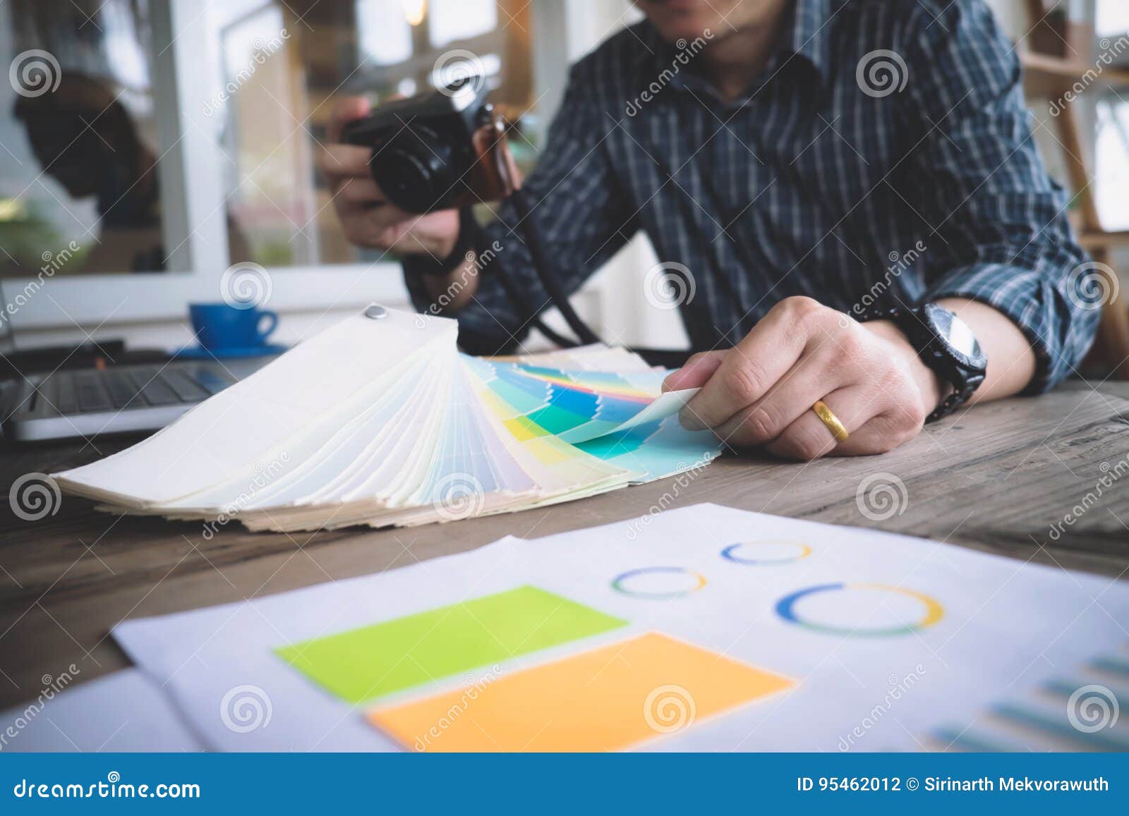 Architect or Interior Designer Selects Color Tones for House Pr Stock ...