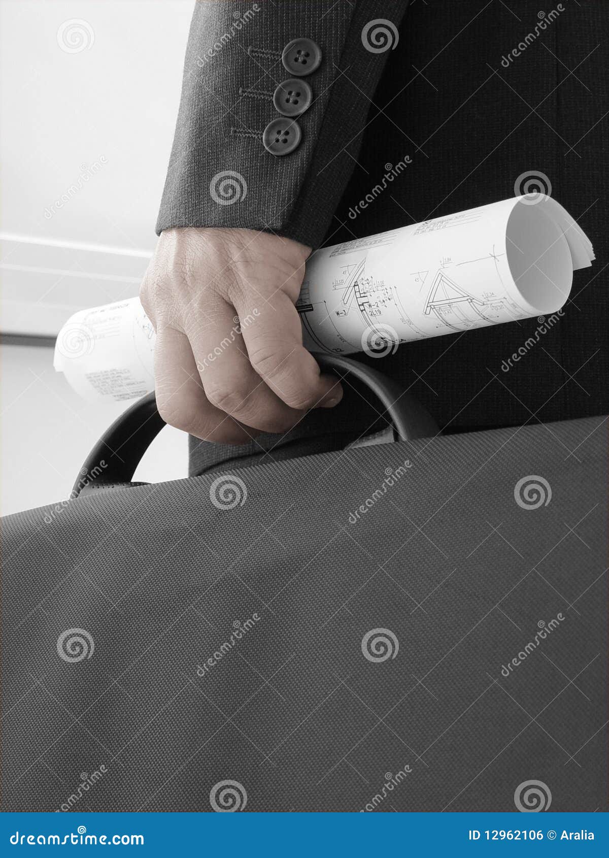 Architect Keeps His Hand in the Project Stock Photo - Image of office ...