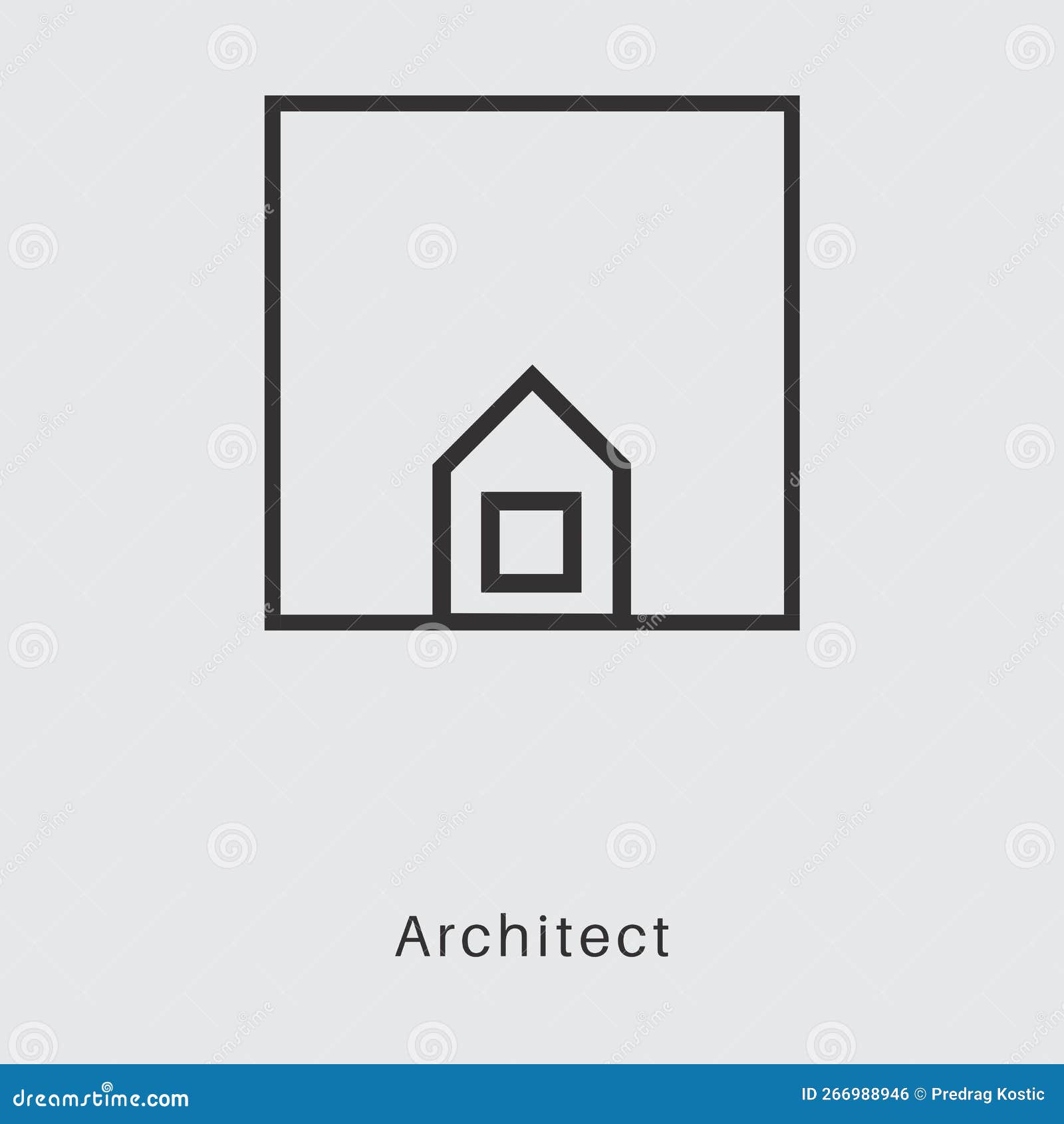 Architect logo stock illustration. Illustration of document - 266988946
