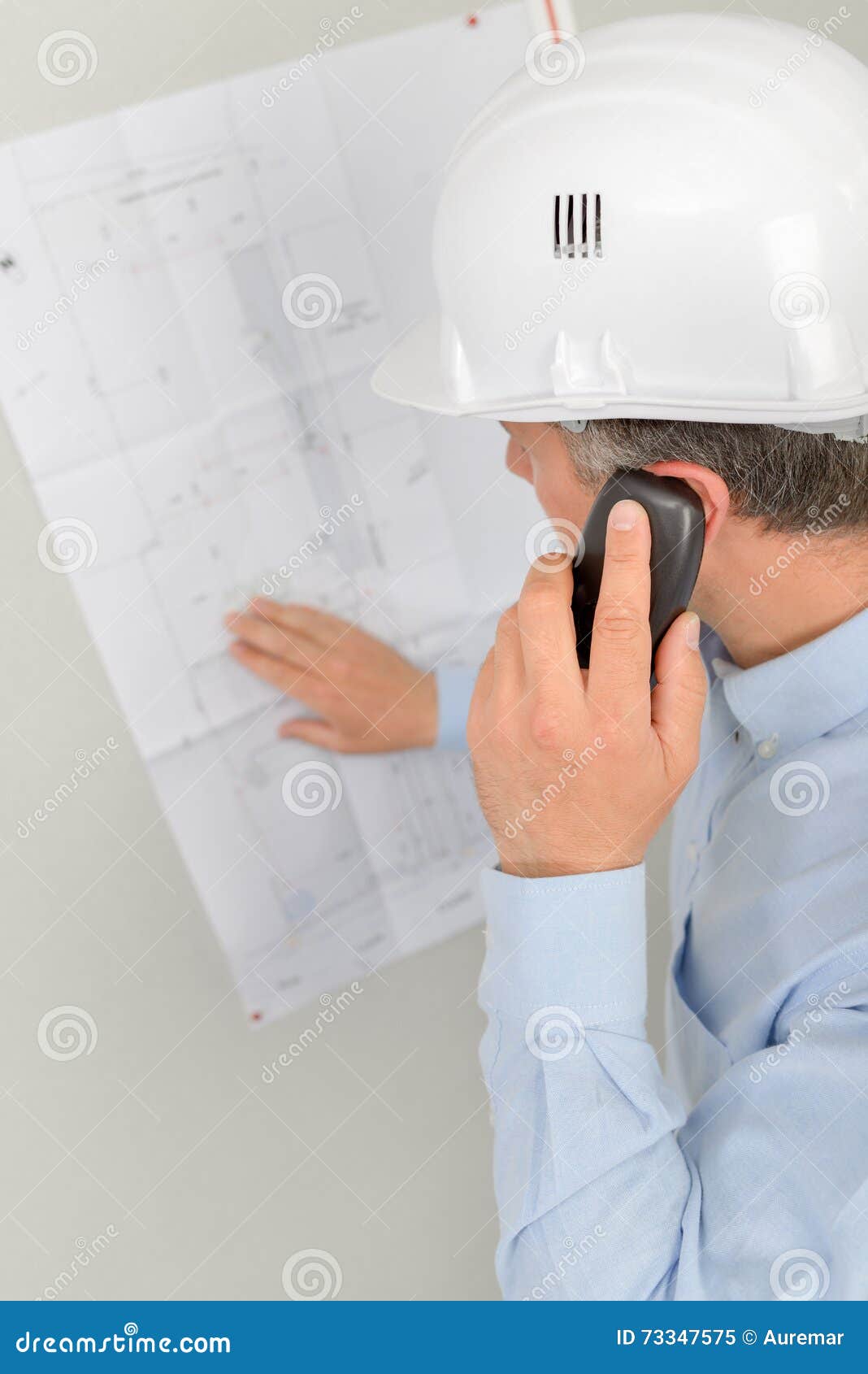 Architect Making Important Call Stock Image - Image of phone, people ...