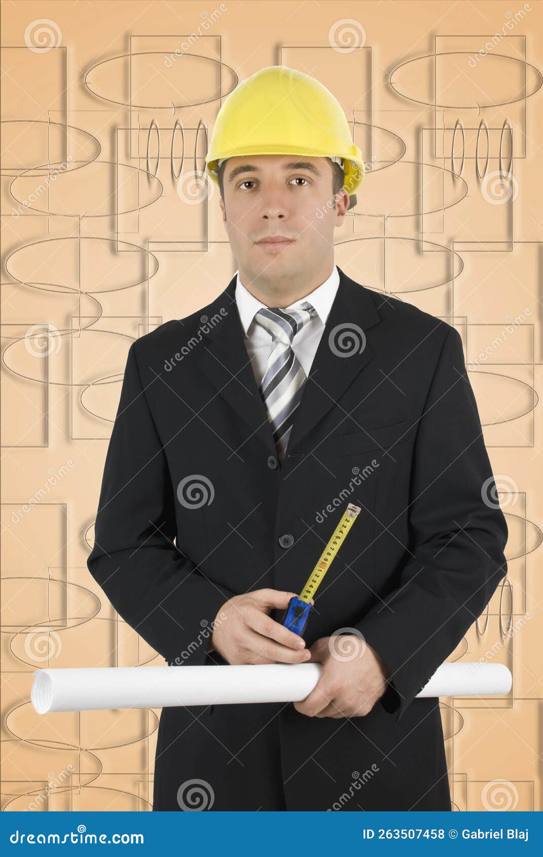 Architect with Measurement Tools Stock Photo - Image of measures ...