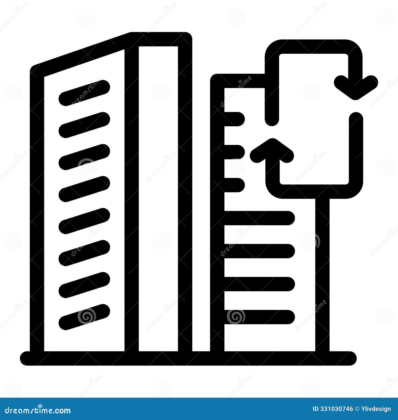 Architect Measuring Building Height with Level Tool Icon Stock ...