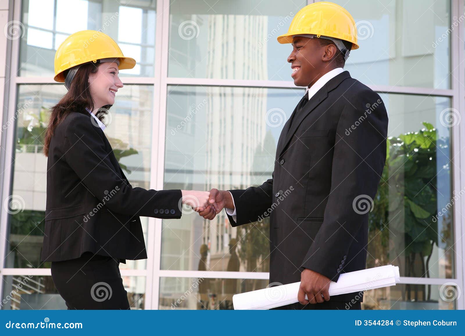 Architect Meeting Client stock photo. Image of development - 3544284