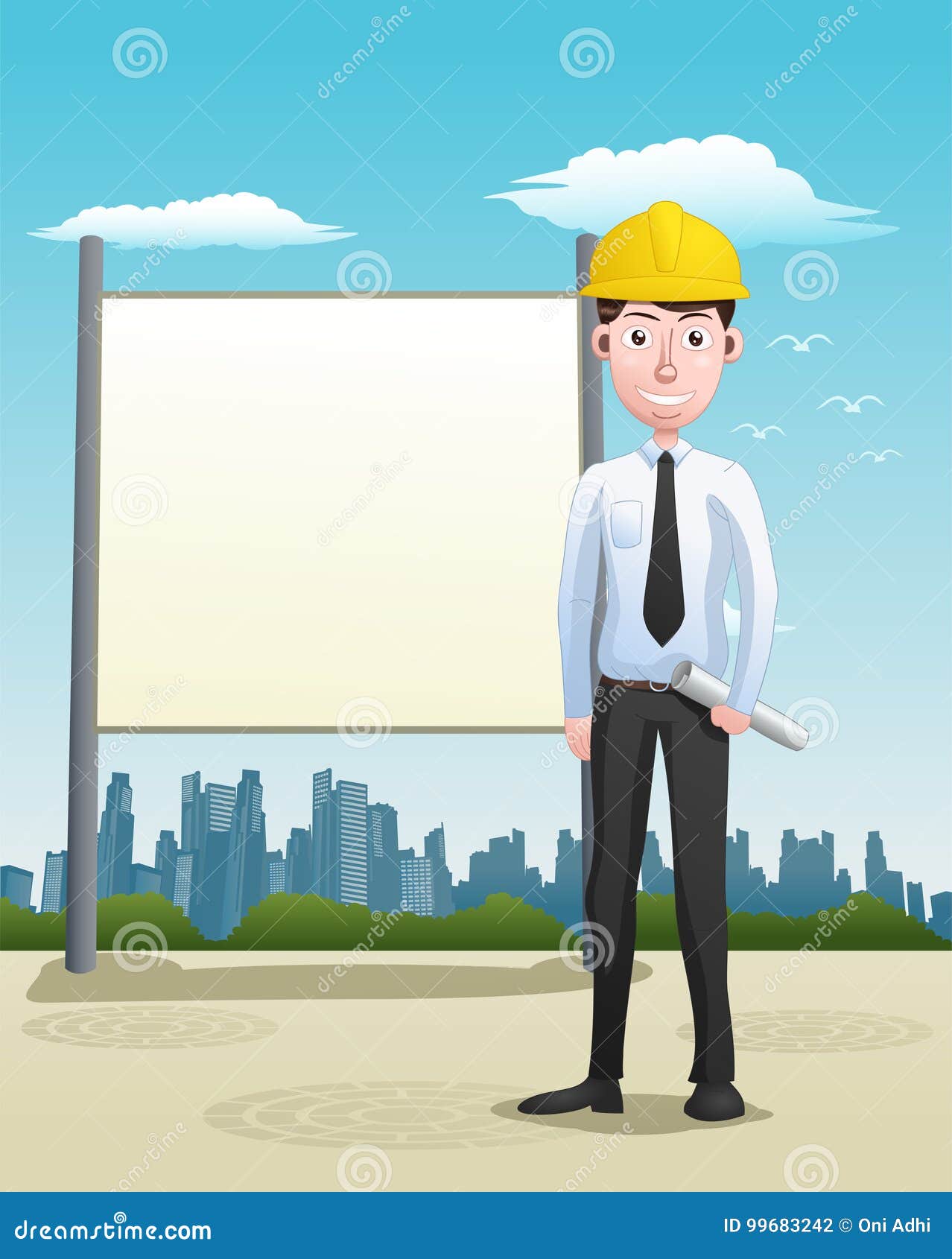 Architect Occupation Worker Stock Vector - Illustration of site ...