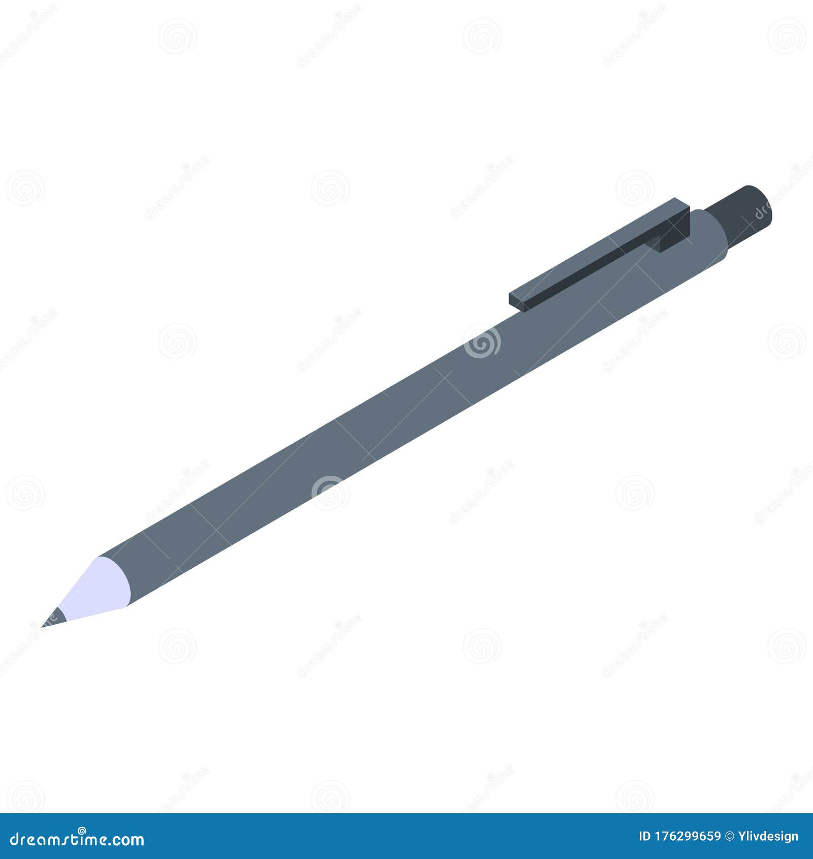Architect Pen Icon, Isometric Style Stock Vector - Illustration of ...