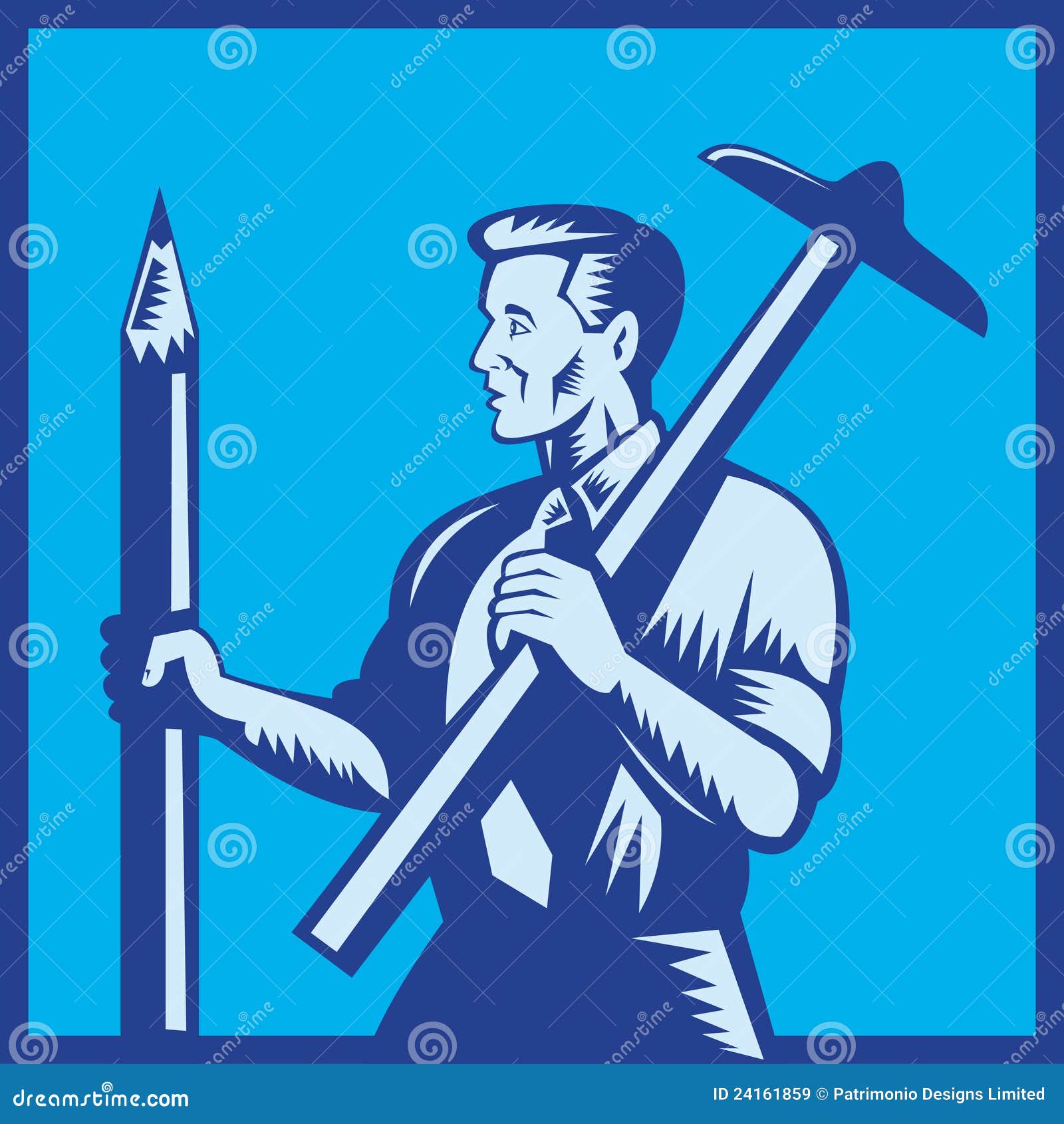 Architect Draftsman Drawing Shield Retro Cartoon Vector | CartoonDealer ...