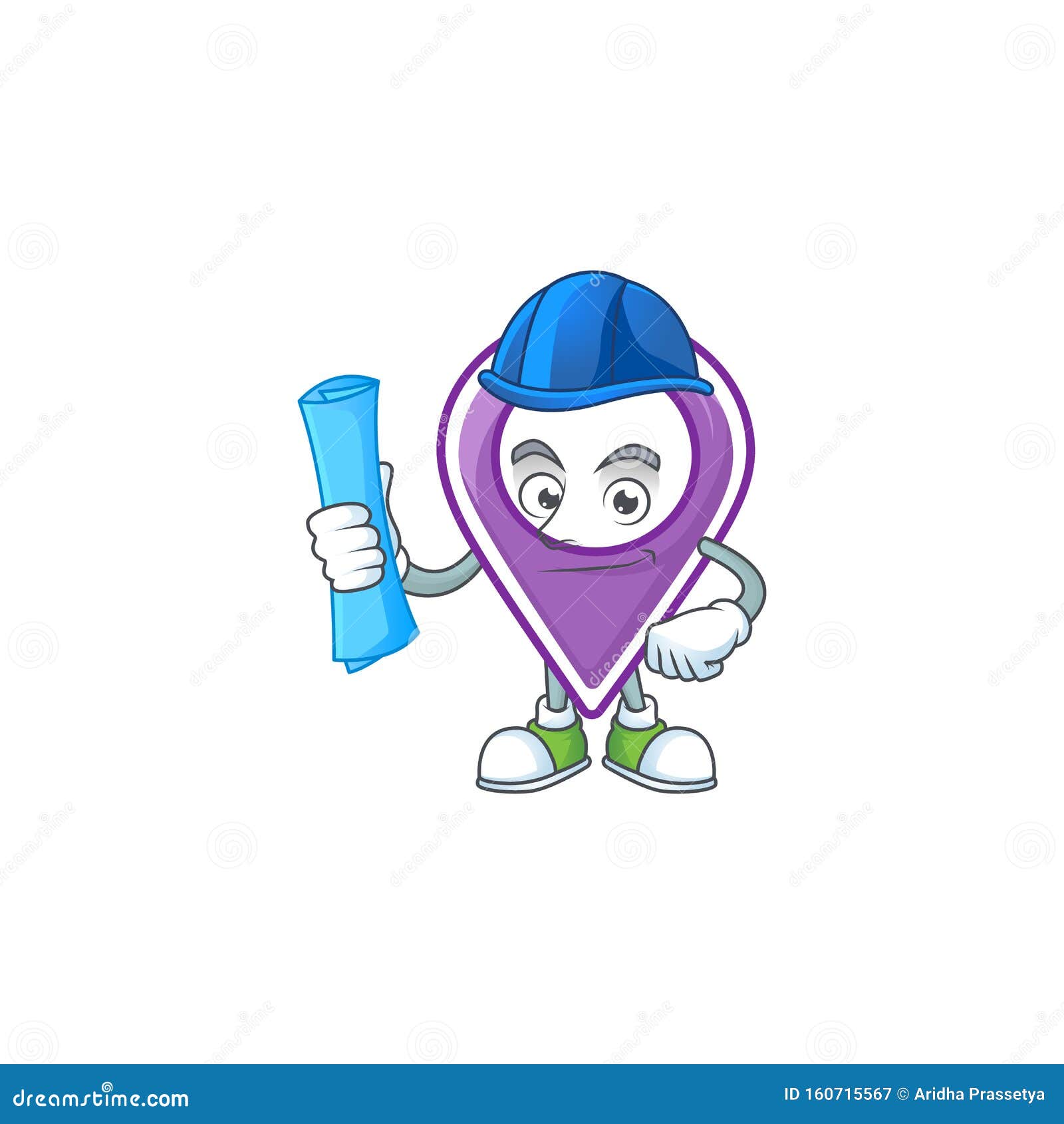 Architect Pin Location Icon for Direction Clue Stock Vector ...