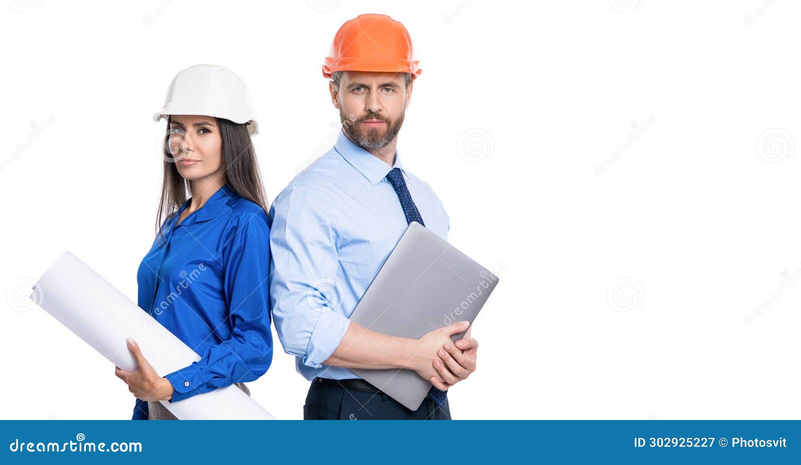 Architect Planning Work. Chief Engineer and Architect in Hardhat ...