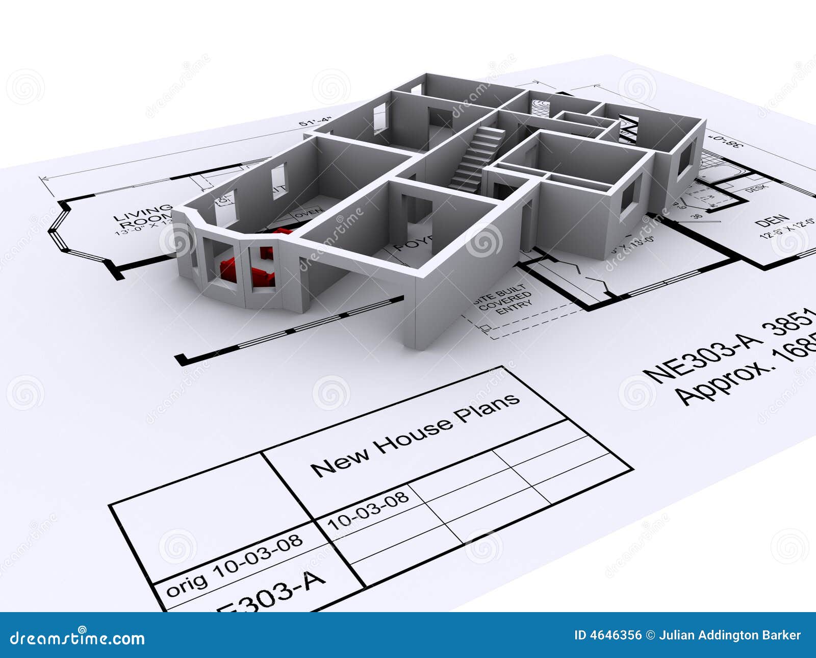 Architect plans stock illustration. Illustration of structural - 4646356