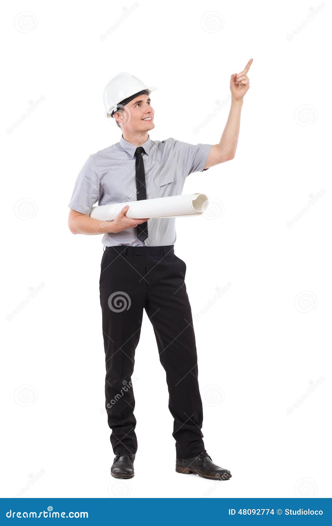 Architect pointing stock photo. Image of construction - 48092774