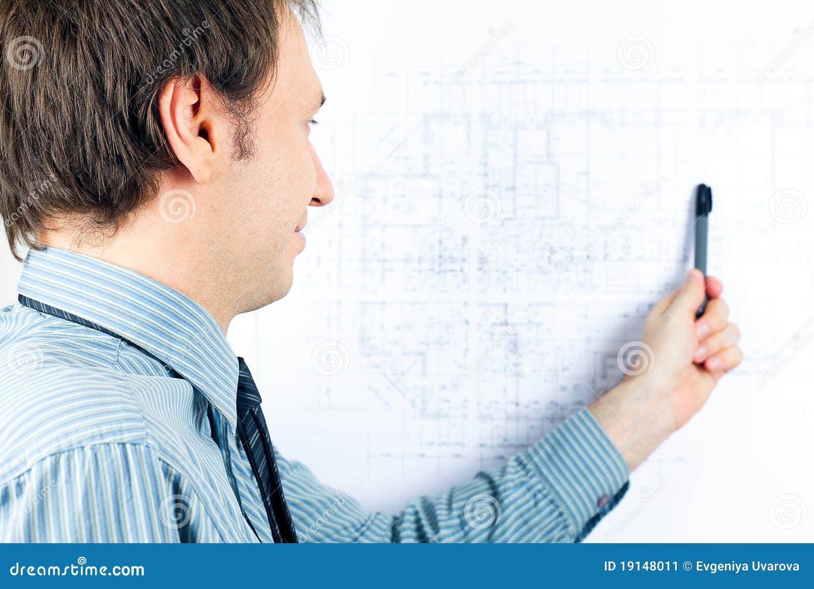 Architect Presenting a Project Stock Image - Image of planning ...