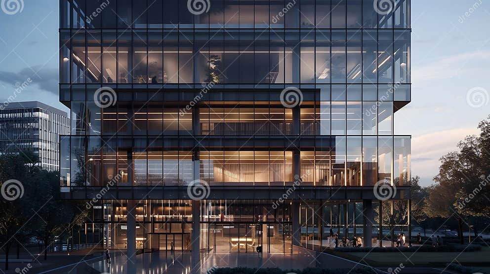 A Virtual Walkthrough of a Building Design Stock Photo - Image of ...