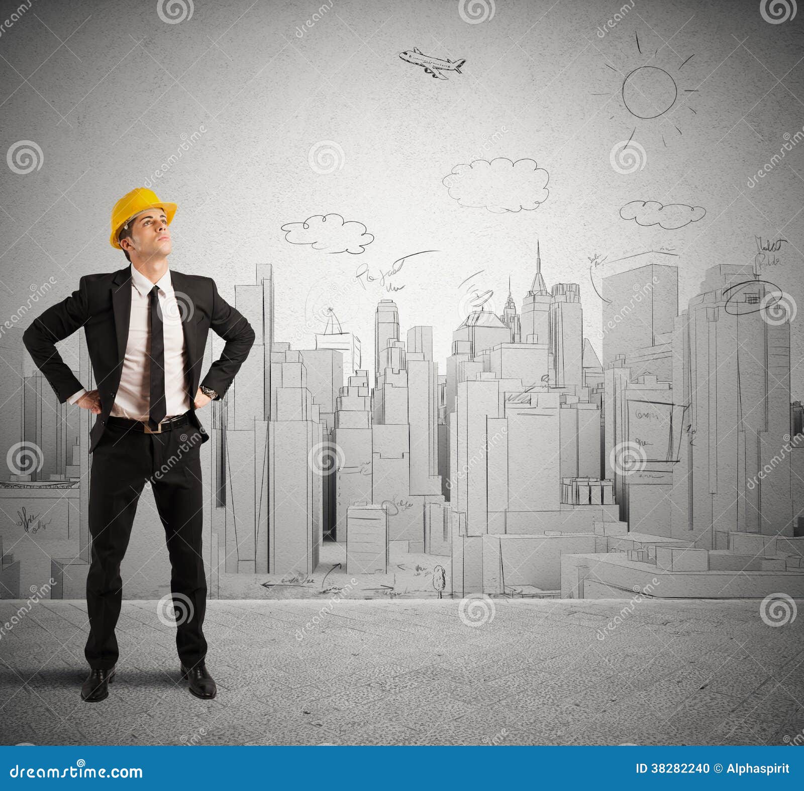 Architect project stock photo. Image of city, develop - 38282240