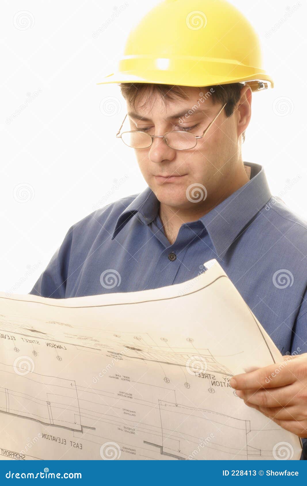 Architect or Project Manager Stock Image - Image of labourer ...
