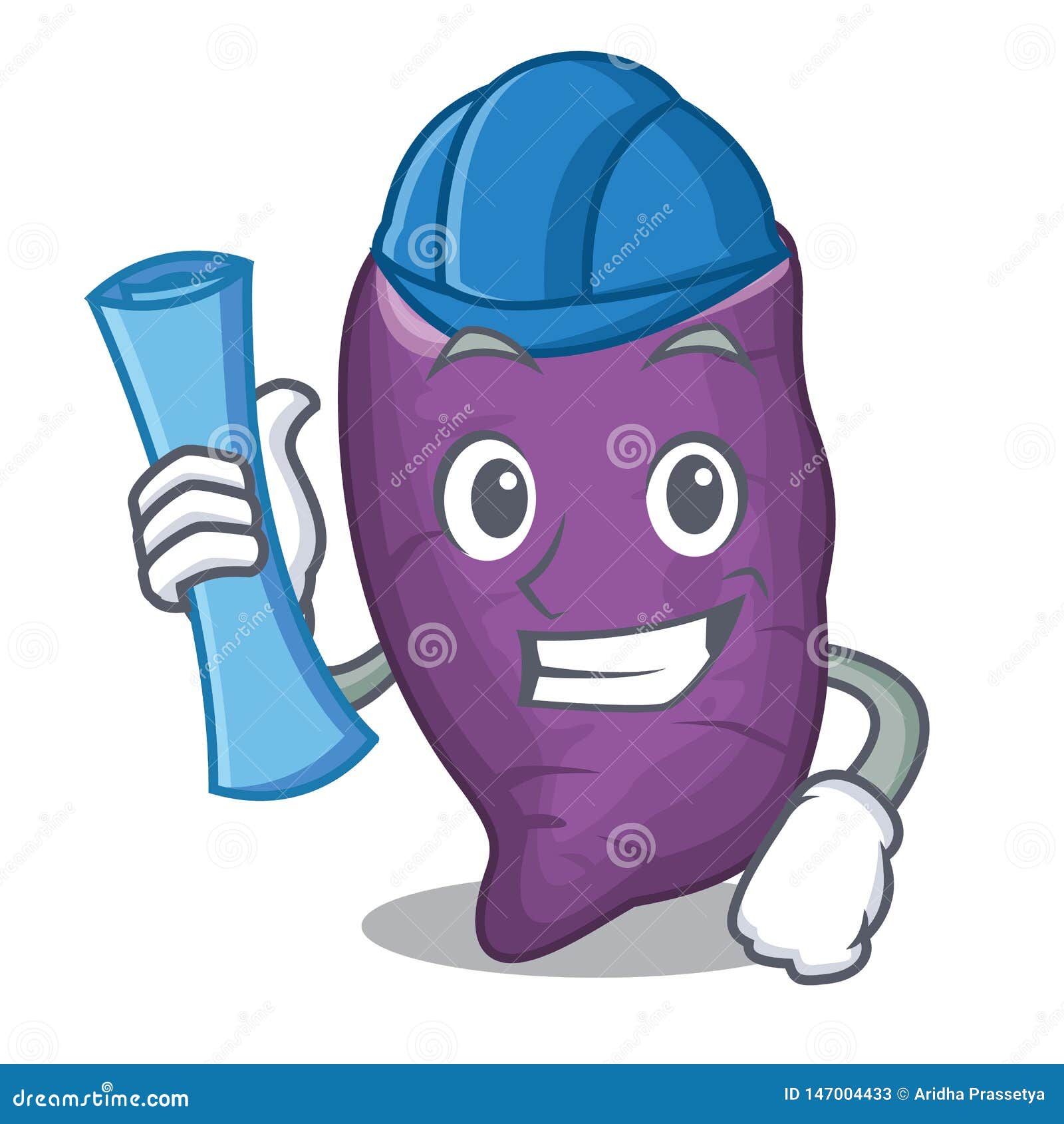 Architect Purple Sweet Purple in Cartoon Shape Stock Vector ...