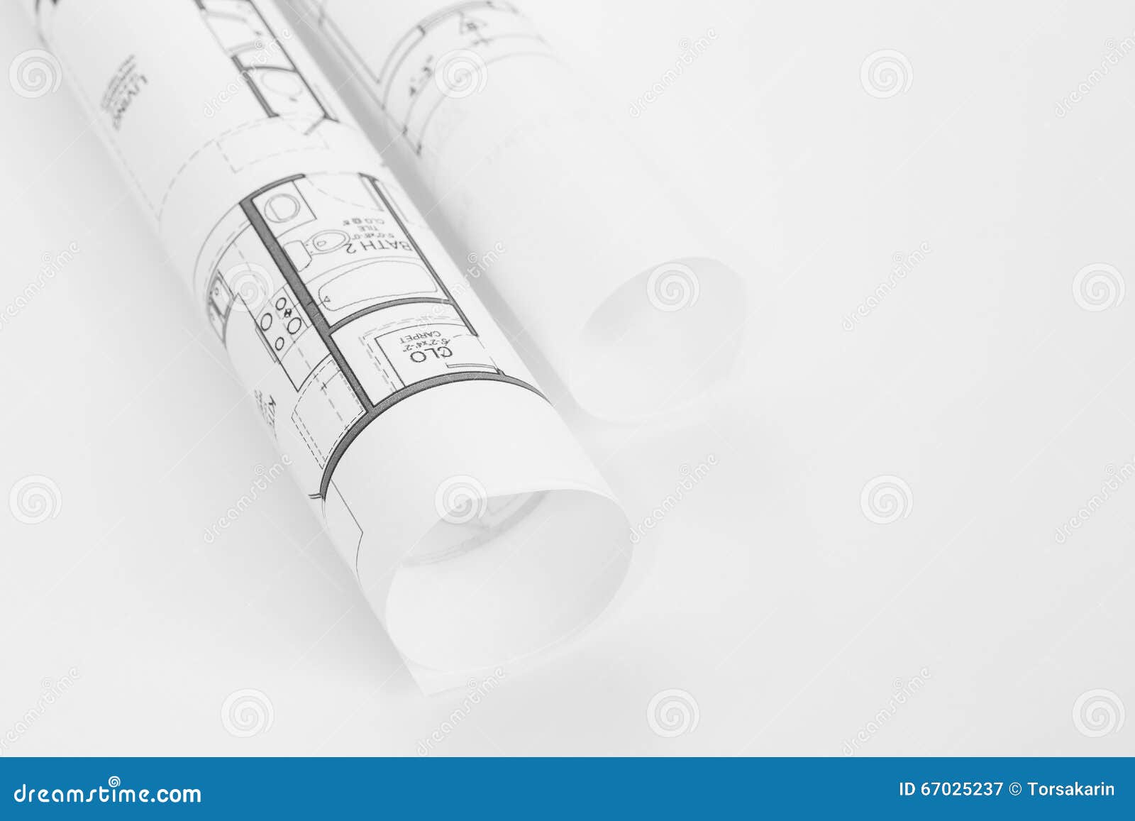 Architect rolls and plans stock image. Image of measurements - 67025237