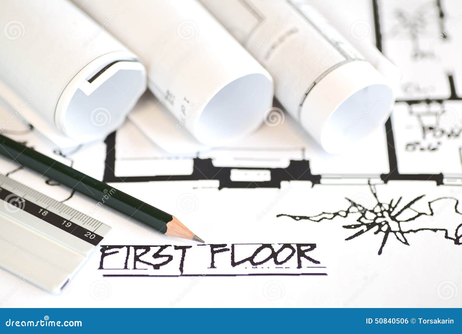 Architect rolls and plans stock photo. Image of mechanical - 50840506 Architect rolls and plans stock photo. Image of mechanical - 50840506