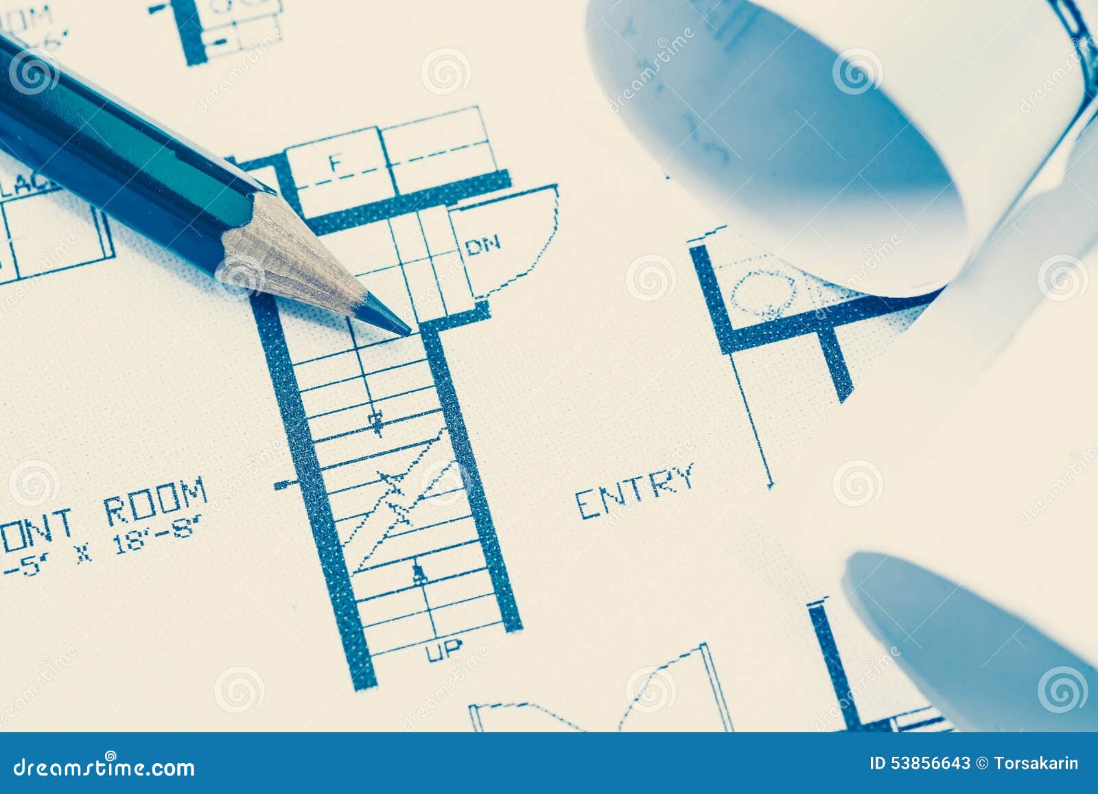 Architect rolls and plans stock image. Image of dwelling - 53856643 Architect rolls and plans stock image. Image of dwelling - 53856643