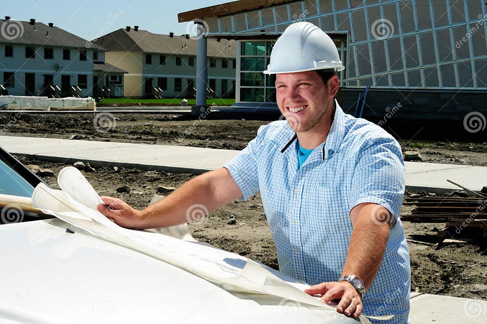 Architect on Site stock image. Image of architecture - 10141655