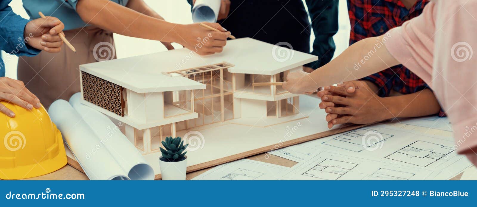 Architect Team Analysis and Brainstorming about House Construction ...