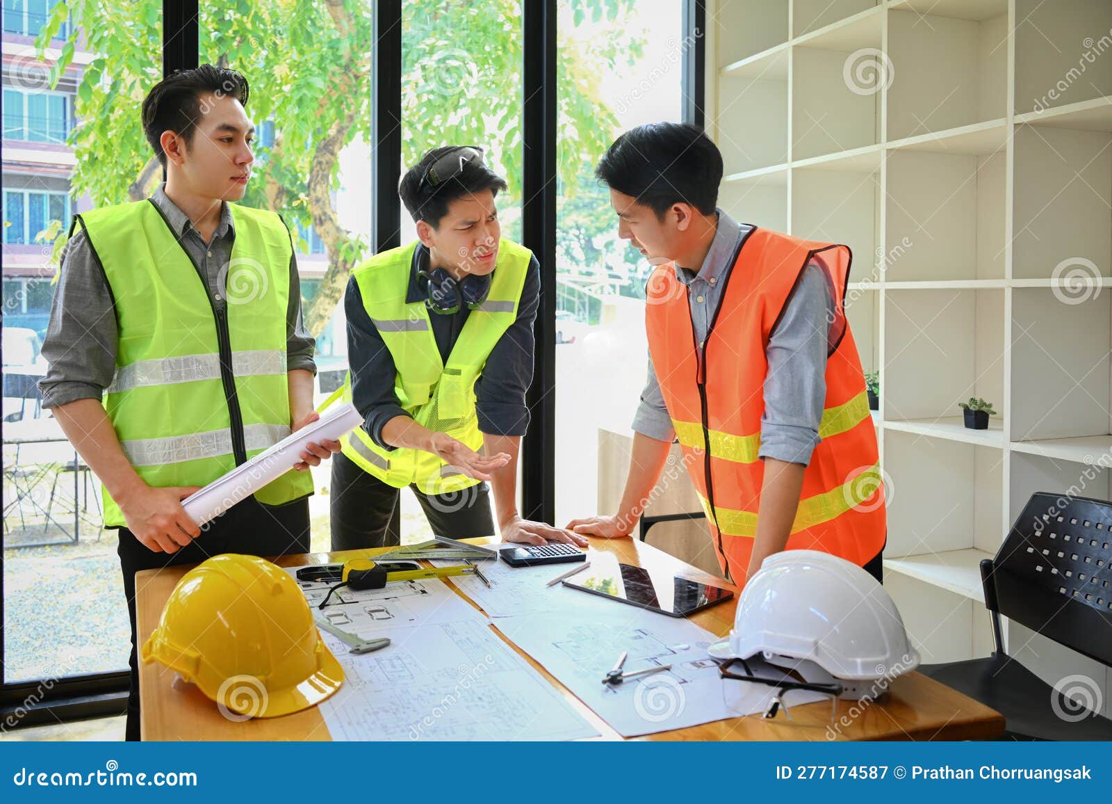 Architect Team Brainstorming, Planning Development Details at ...