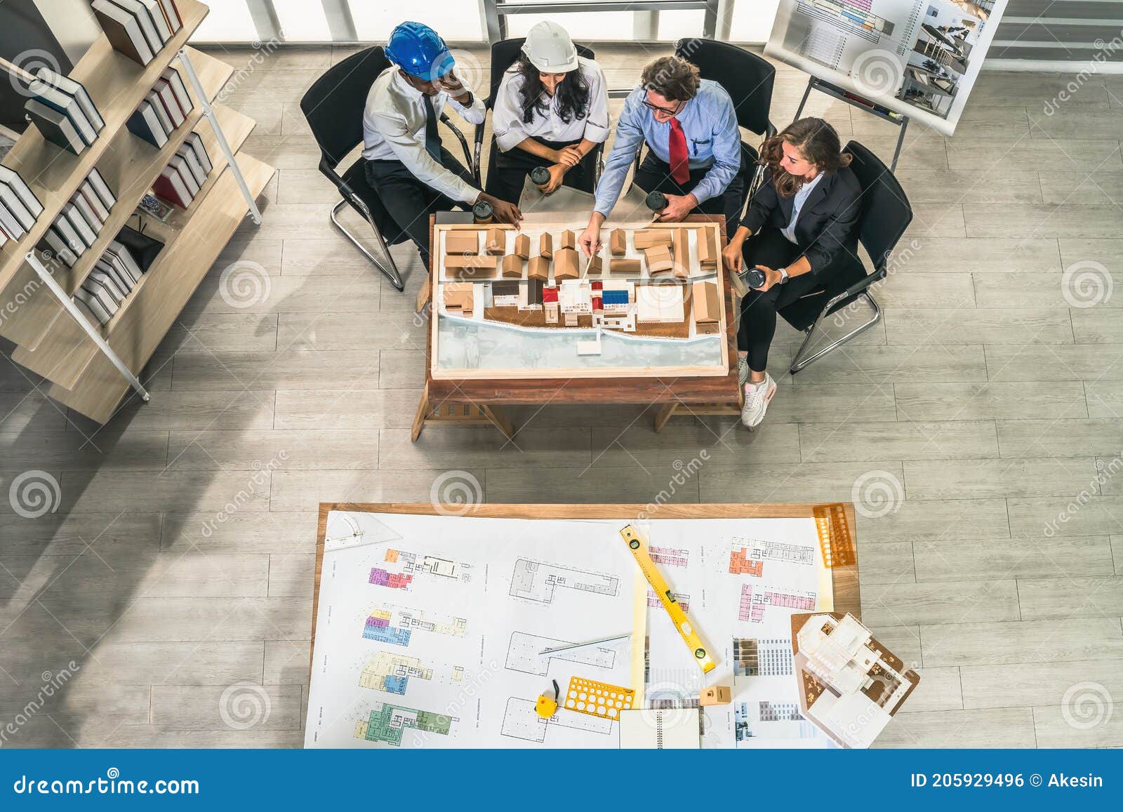 Architect Team Have Brainstorming for Residential Project Work Stock ...