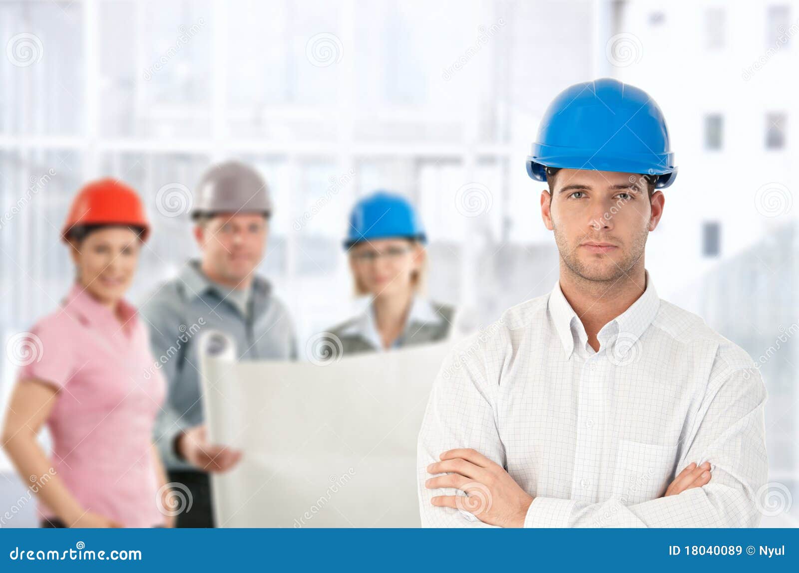 Architect team in office stock image. Image of business - 18040089