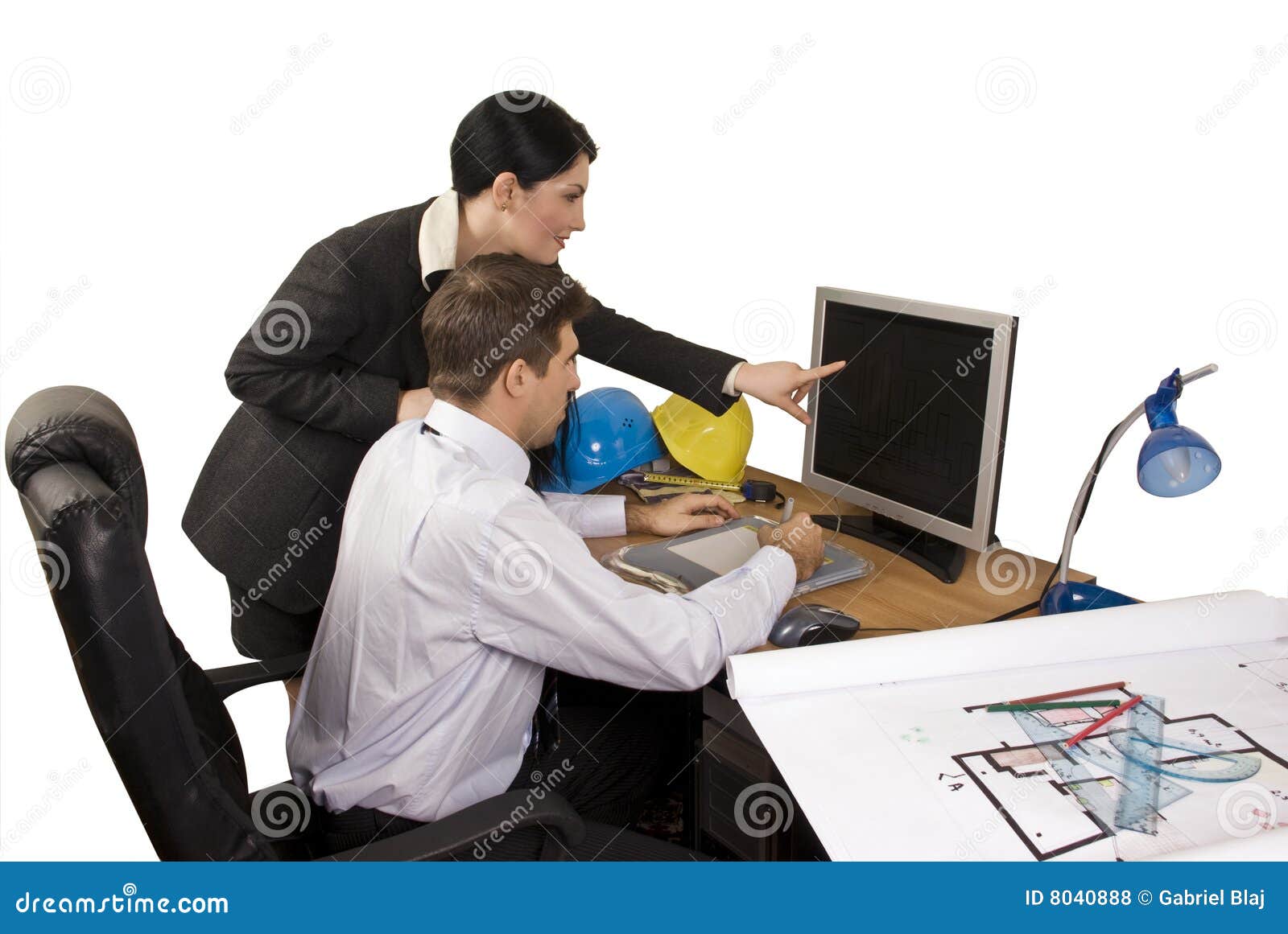 Architect team in office stock photo. Image of environment - 8040888