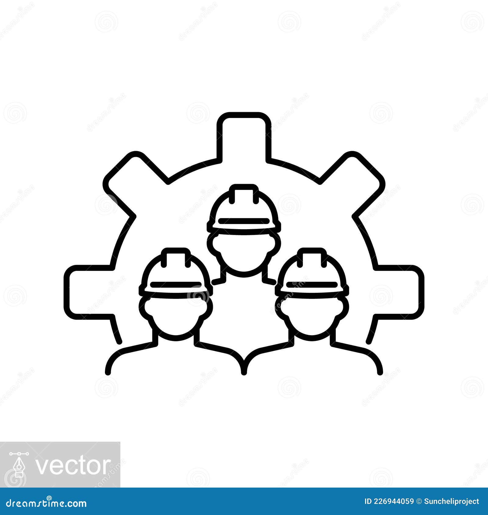 Architect, Technician Collaboration Icon Team Stock Vector ...