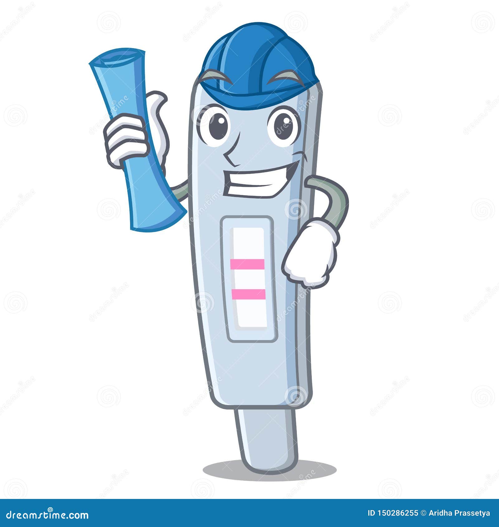 Architect Test Pack Isolated in the Cartoon Stock Vector - Illustration ...