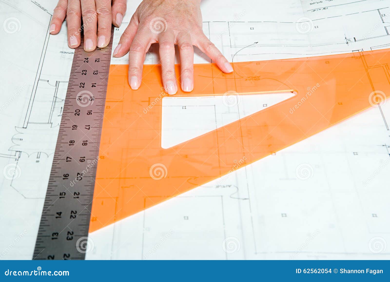 Architect using rulers stock photo. Image of caucasian - 62562054